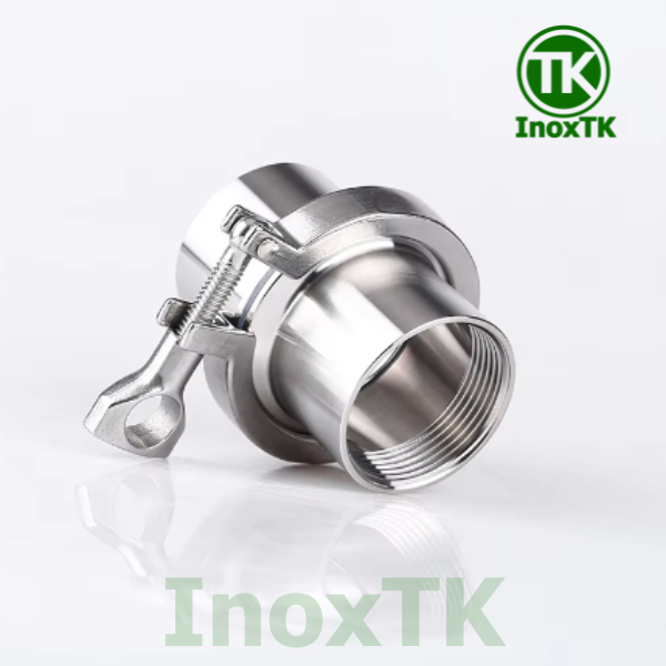 Bộ clamp nối ren trong inox vi sinh - Inoxtk.vn- Inox tốt, giá tốt