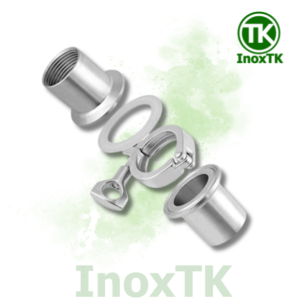 Bộ clamp nối ren trong inox vi sinh - Inoxtk.vn- Inox tốt, giá tốt