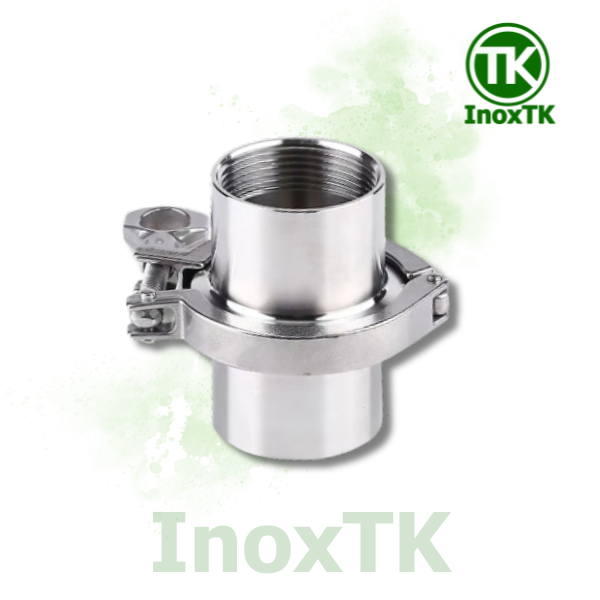 Bộ clamp nối ren trong inox vi sinh - Inoxtk.vn- Inox tốt, giá tốt